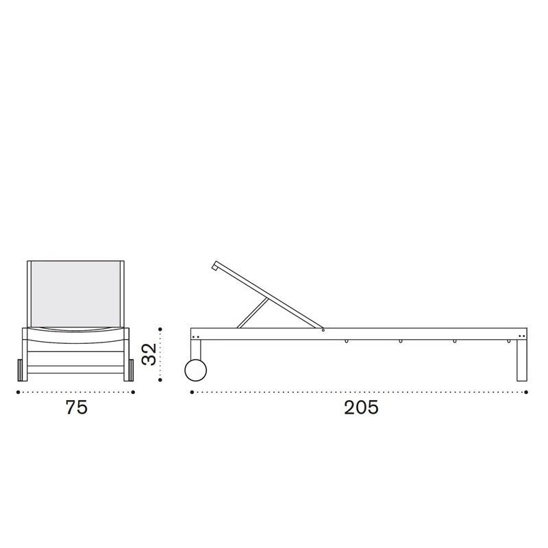 Ethimo SAND Sonnenliege Teak Ethitex